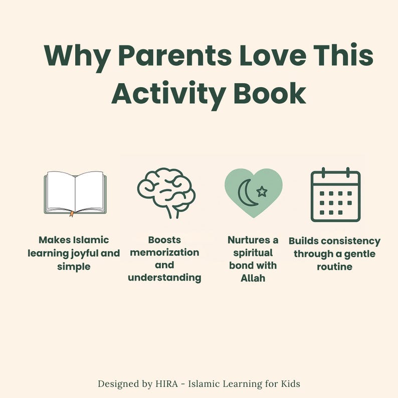 Juz Amma Activity Book for Kids – Islamic Printable Workbook–quran ...