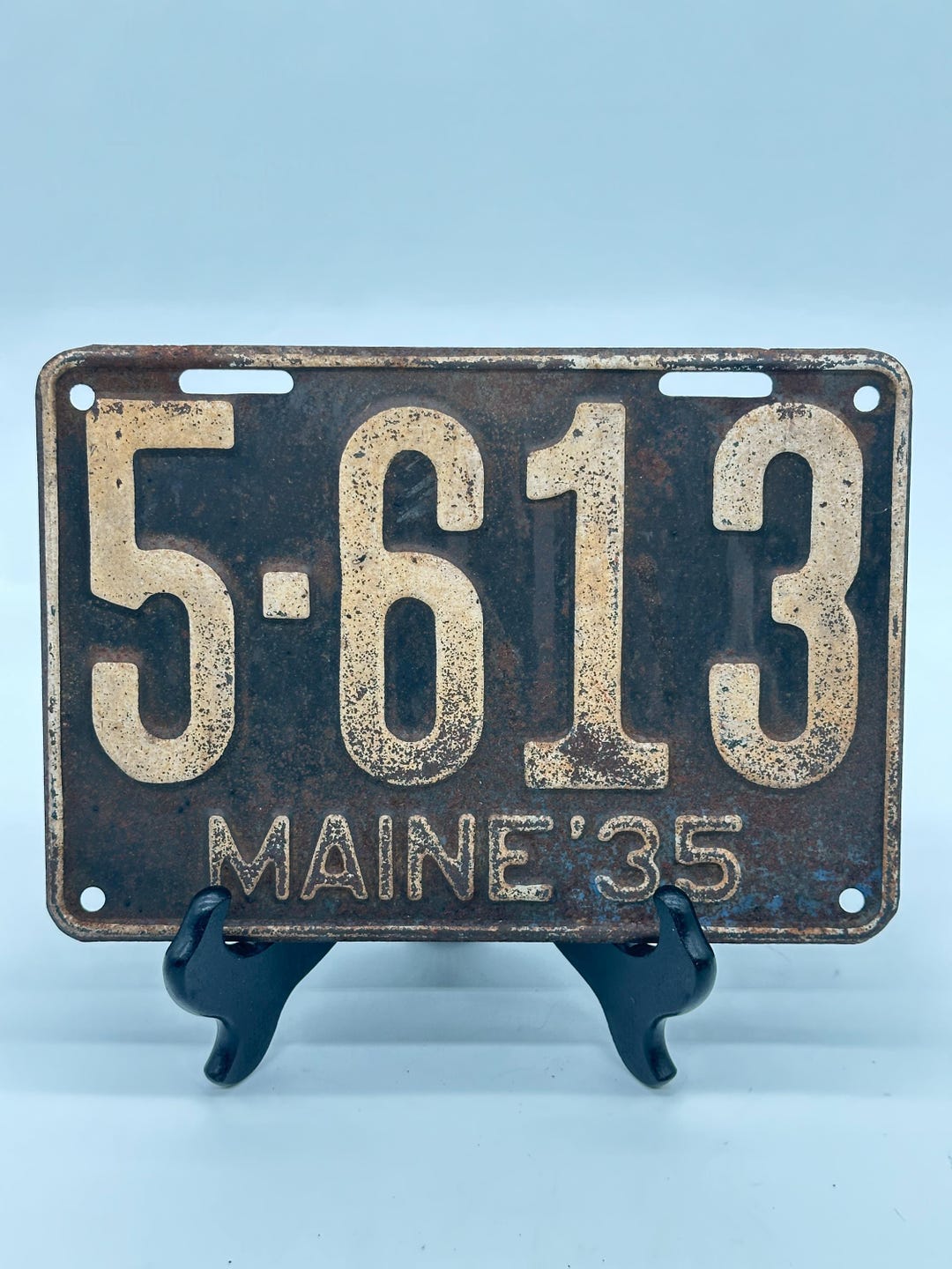1935 Maine License Plate Tag 5-613 - Etsy