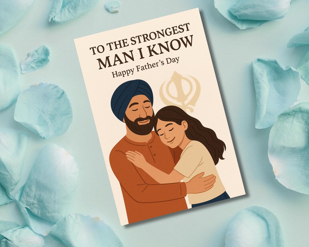 Father’s Day Card for Sikh Dad | Digital Download | From Daughter ...