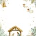 Watercolor Nativity Frames: Holy Family, Angels, Stars (PNG Digital ...