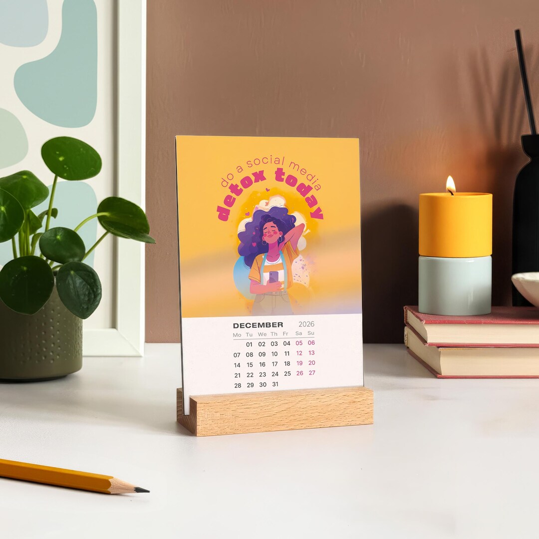 2026 Desk Calendar, Motivational and Inspirational Quotes, Printable ...