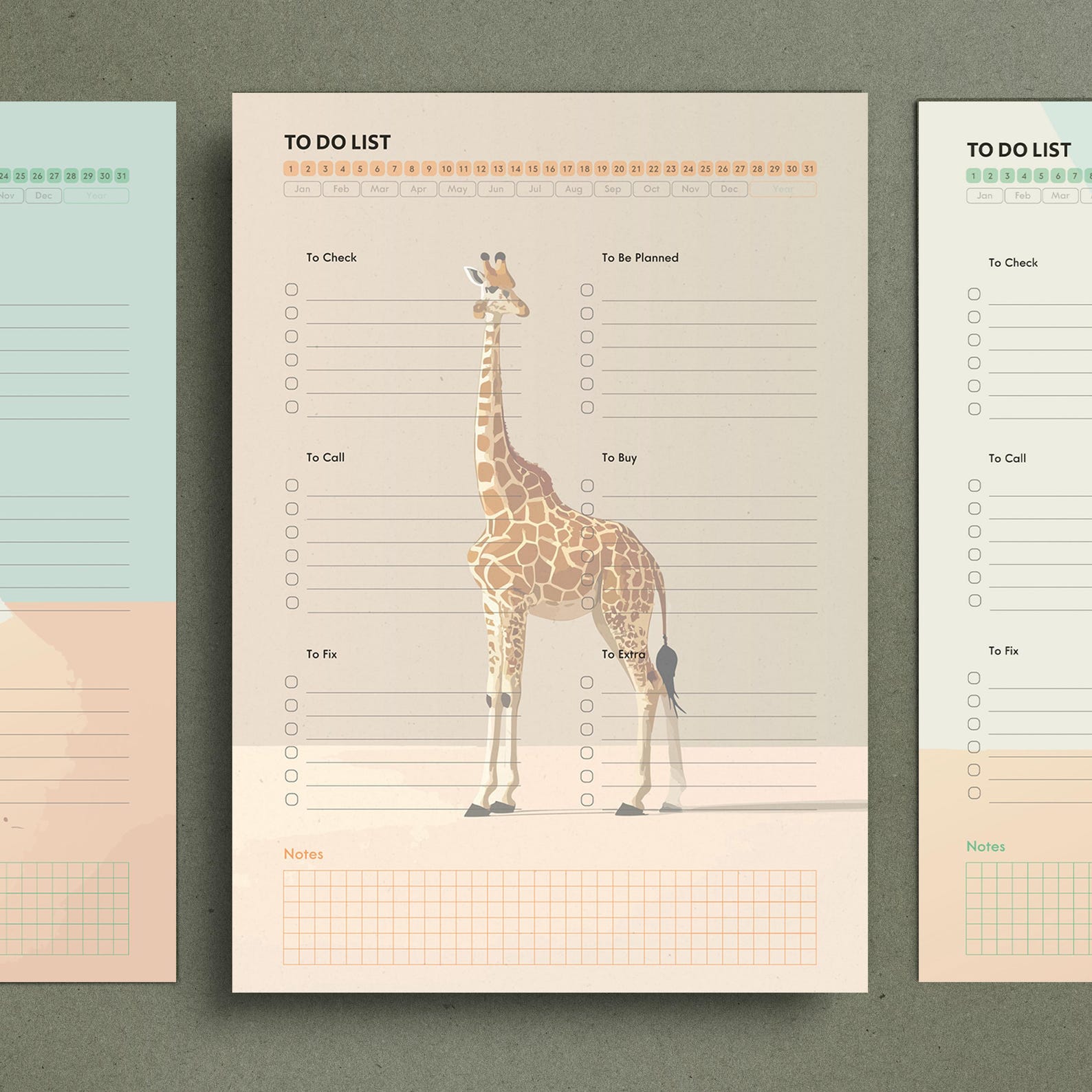 Animal Themed to Do List Printable 7 Pages Daily Planner (digital ...