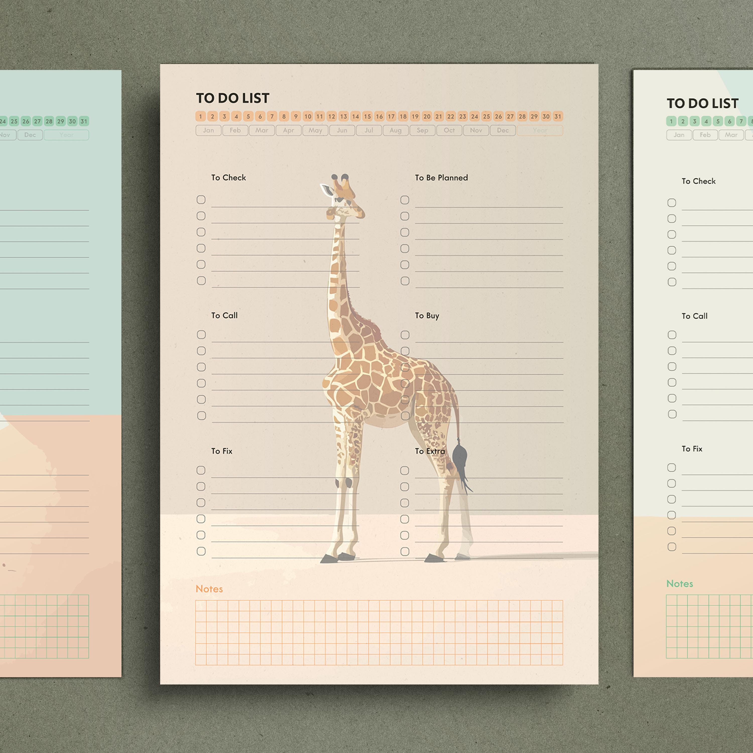 Animal Themed to Do List Printable 7 Pages Daily Planner (digital ...