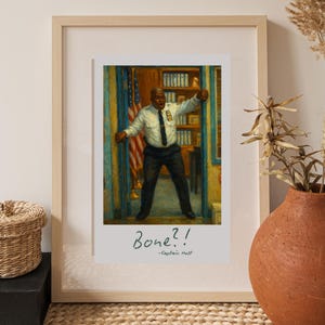 Captain Holt “bone” Printable Aesthetic Wall Art | Brooklyn Nine-nine ...