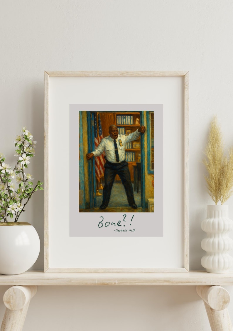 Captain Holt “bone” Printable Aesthetic Wall Art | Brooklyn Nine-nine ...