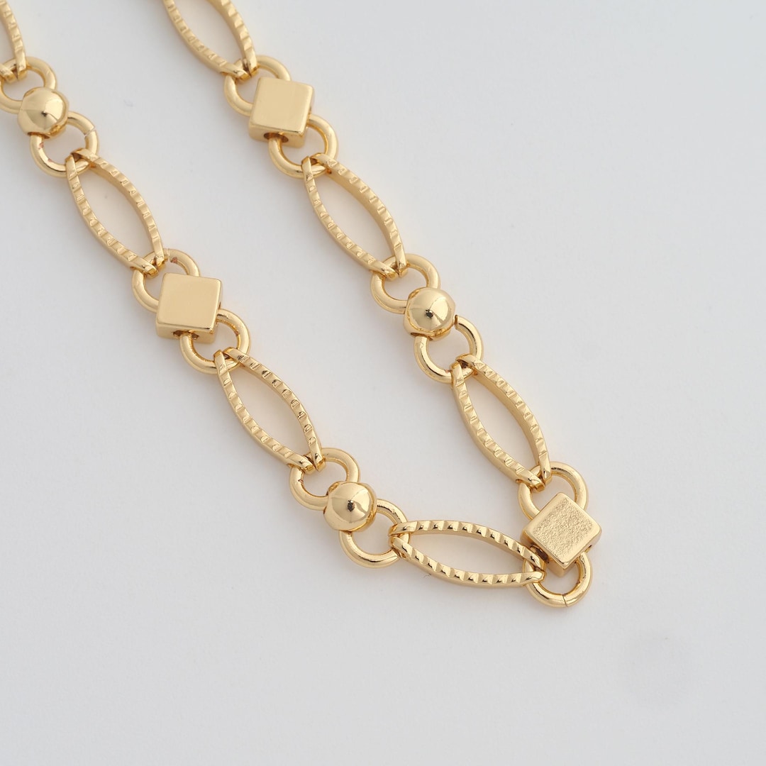 18K Gold Filled Dainty Chains,gold Semi Finished Chains for DIY Dainty ...