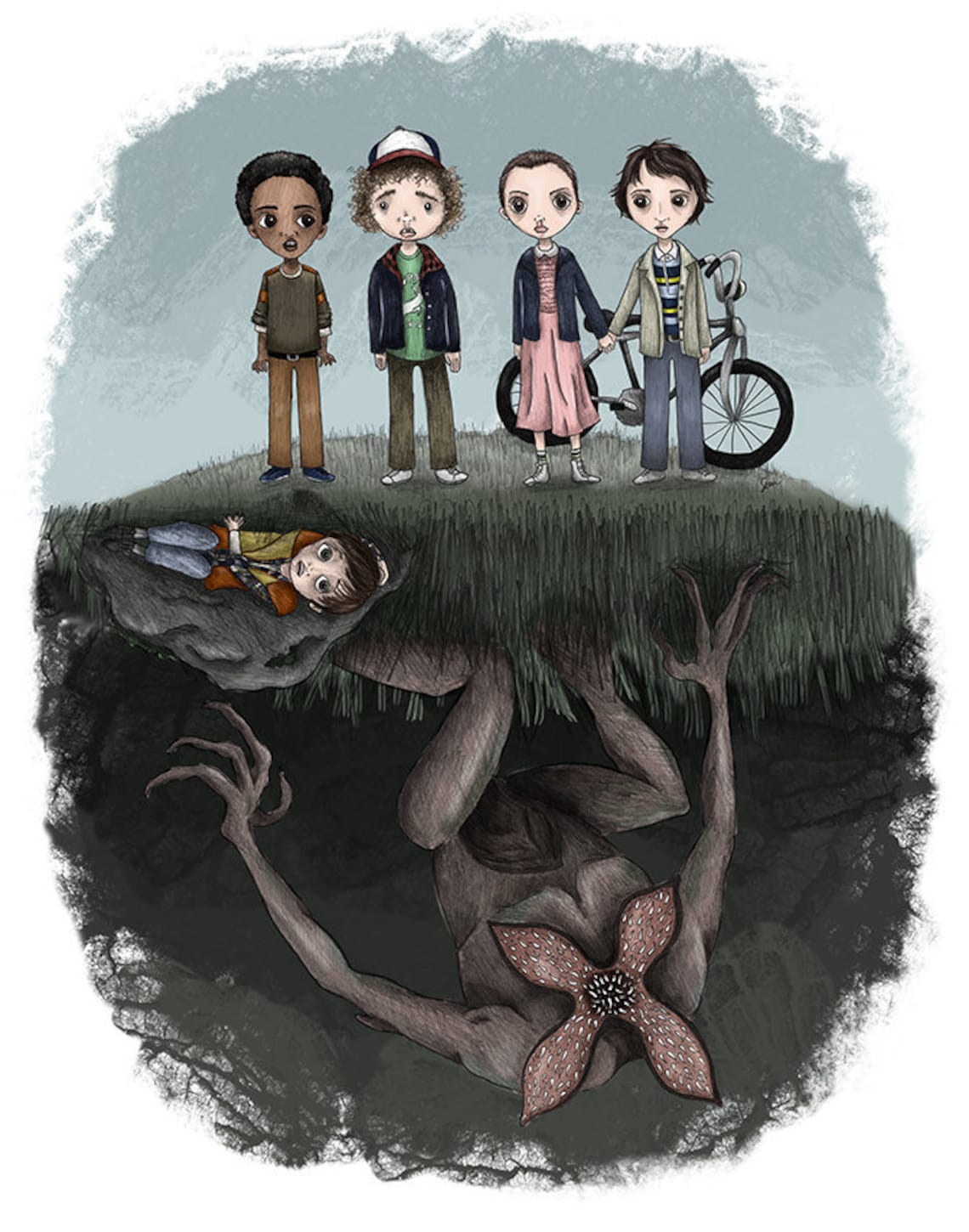 Stranger Things - Giclée Illustration Print - Etsy