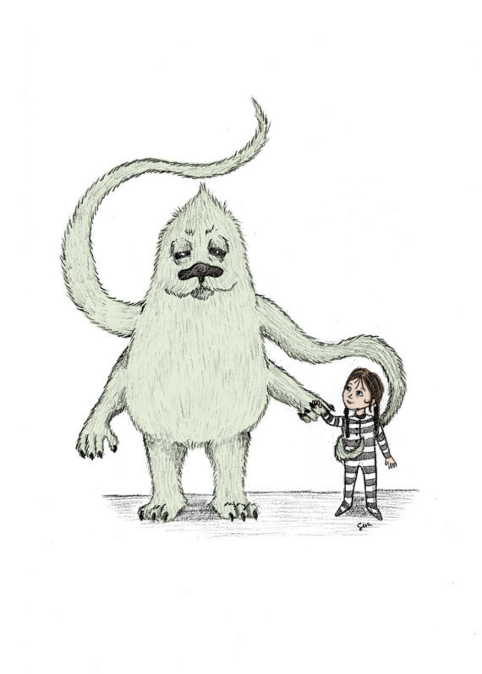 Friends - Monster Friends - Giclée Illustration Print - Etsy