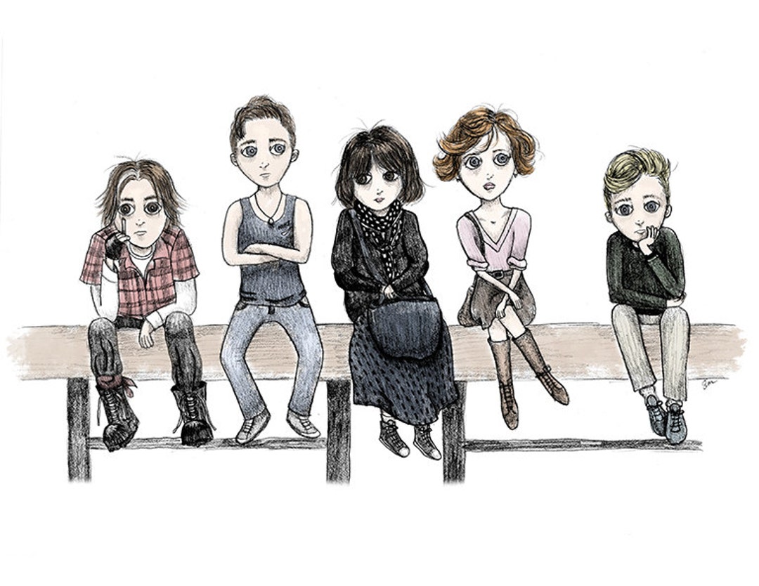 The Breakfast Club - Giclée Illustration Print - Etsy