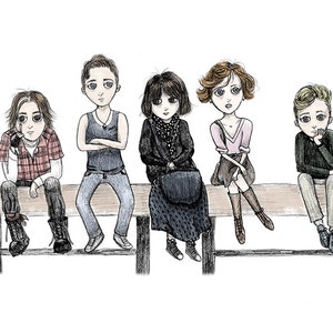 The Breakfast Club - Giclée Illustration Print - Etsy