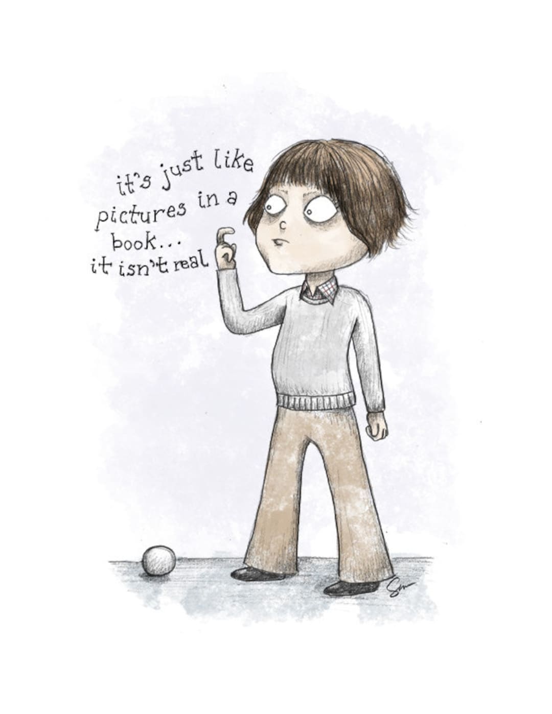 The Shining - Danny Torrance & Tony - Giclée Illustration Print - Etsy