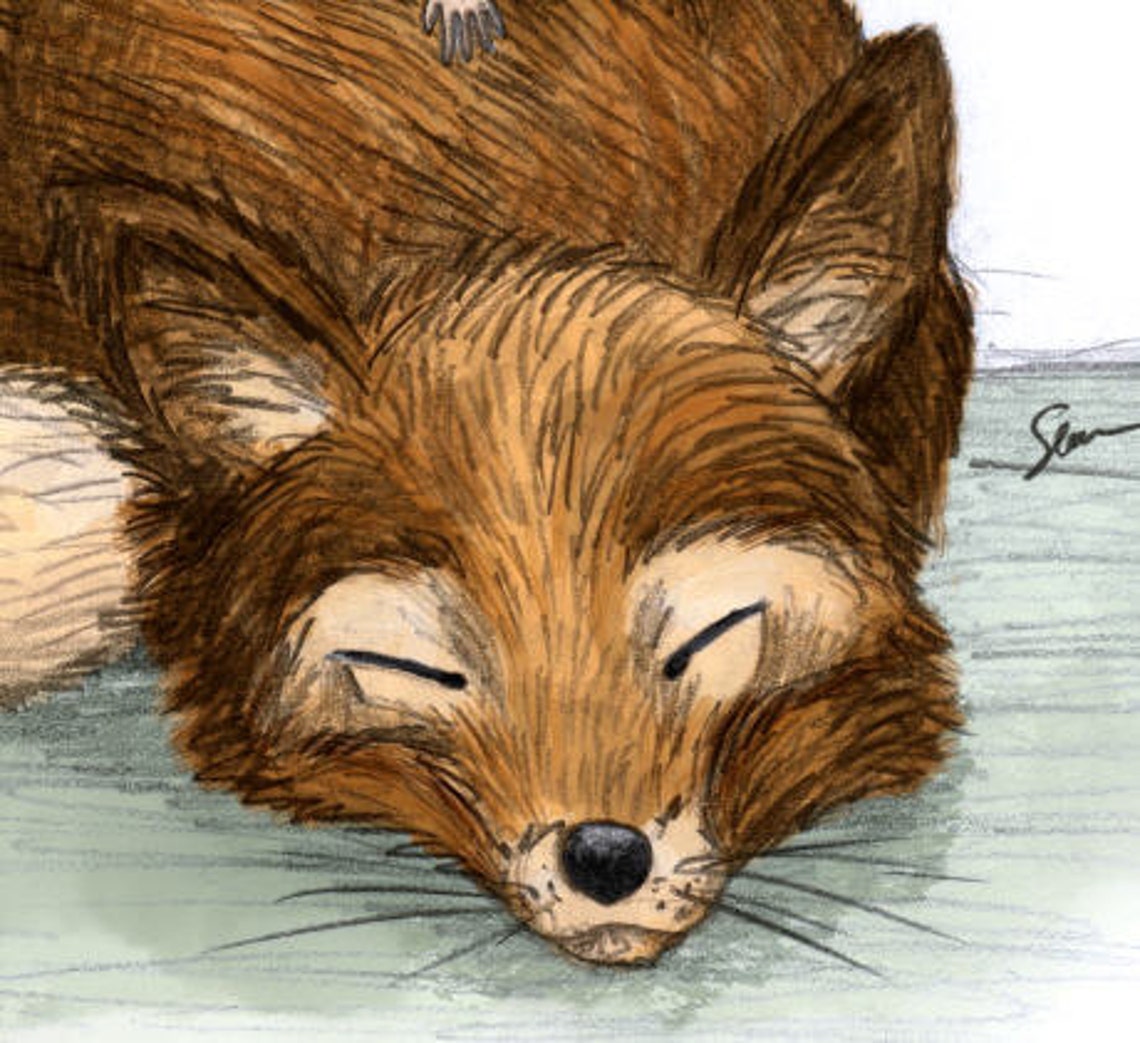 Fox Pile Giclée Illustration Print - Etsy
