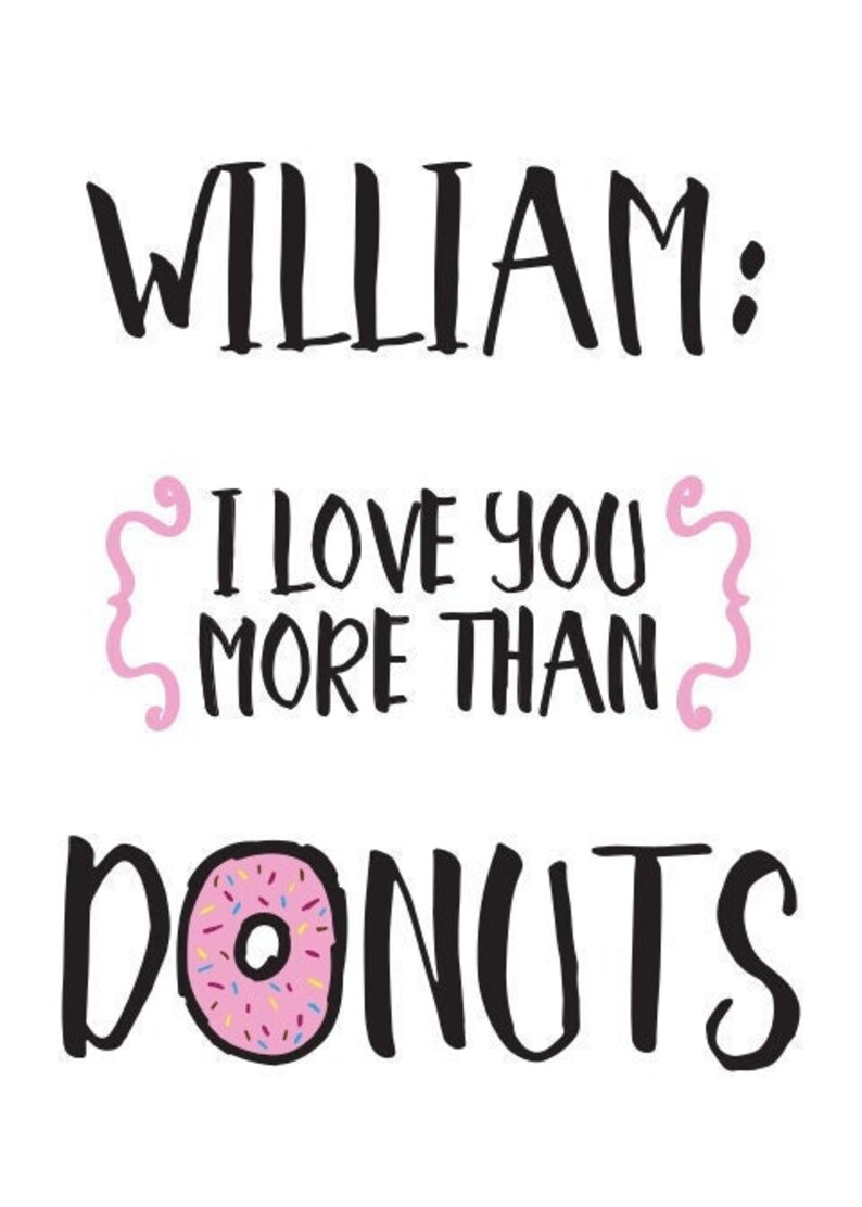 I Love You More Than... Personalized Valentine's Day Greeting Card ...