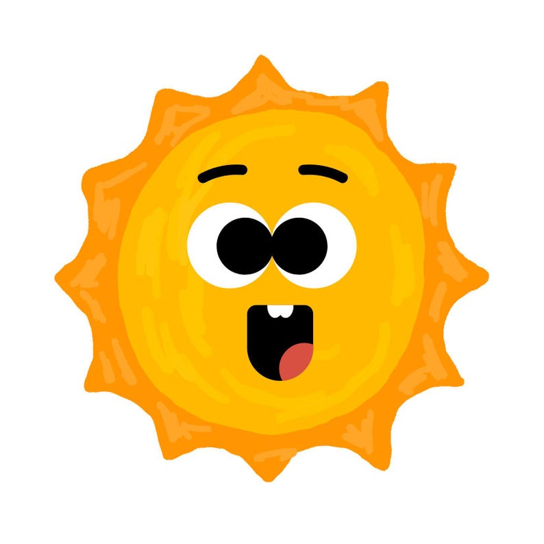 Sunshine Clipart | Happy Sun Images | 5 Sun Clip Arts | Printable Pdfs ...