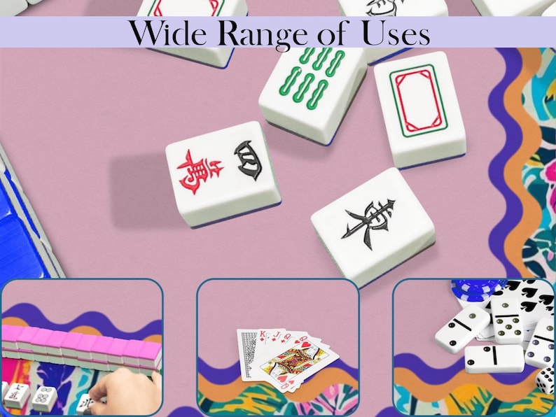Tropical Floral Mahjong Mat | Pink Center Mahjong Playing Mat ...