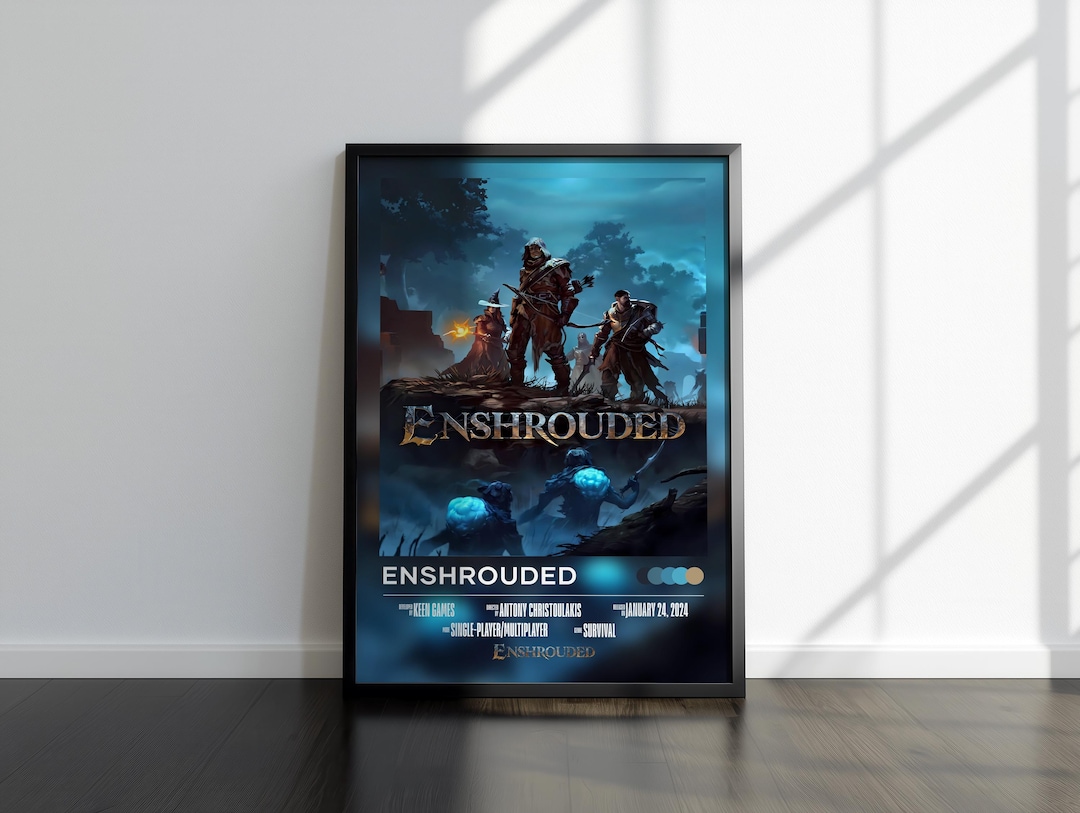 Enshrouded Poster | Enshrouded Print | Gaming Poster | Video Game ...