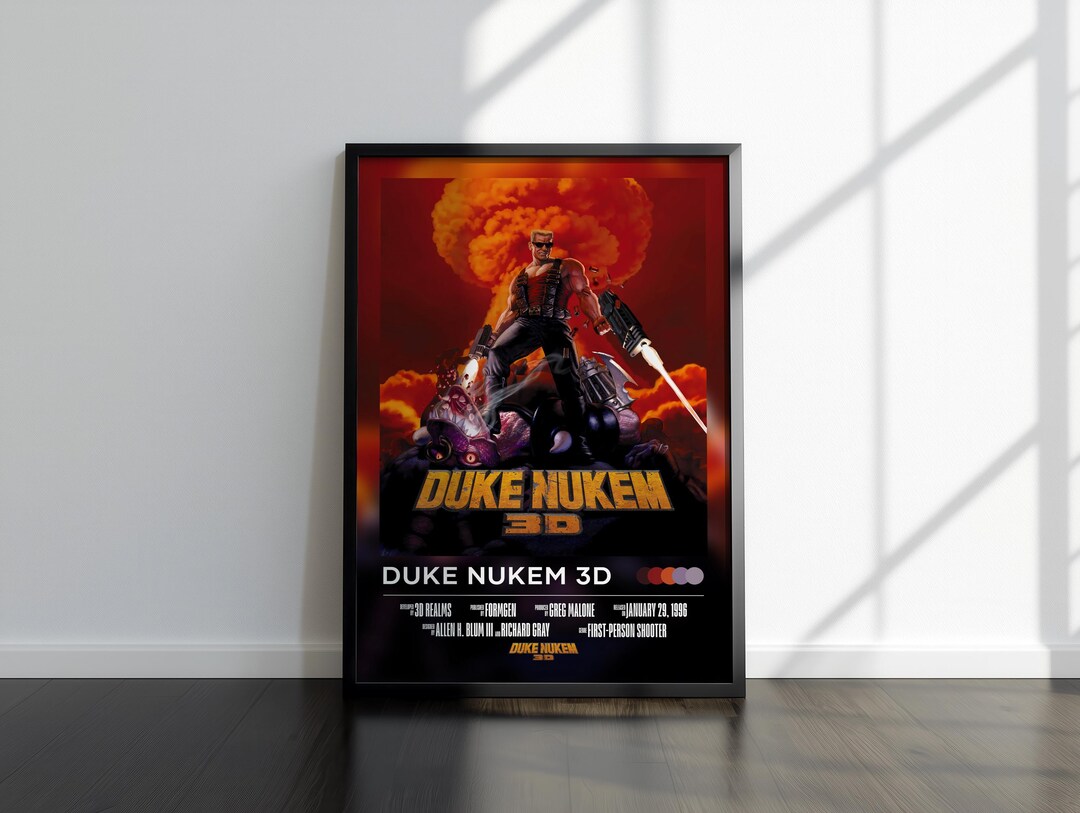 Duke Nukem 3D Poster | Duke Nukem 3D Print | Gaming Poster | Video Game ...