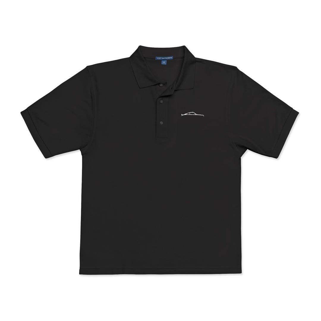 911 Shark Logo Embroidered Polo Shirt - Etsy