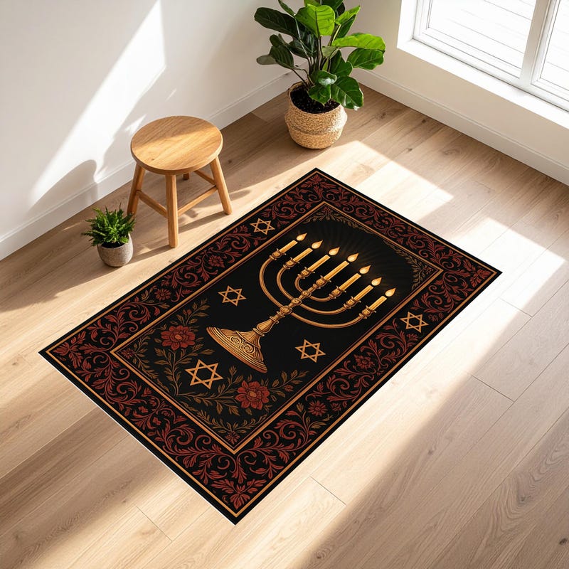 Jewish Judaica Rug - Etsy