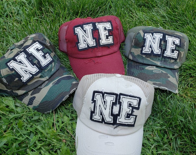 Nebraska Abbreviation Baseball Hat, Camo Baseball Hat, Floral Hat, Cody ...