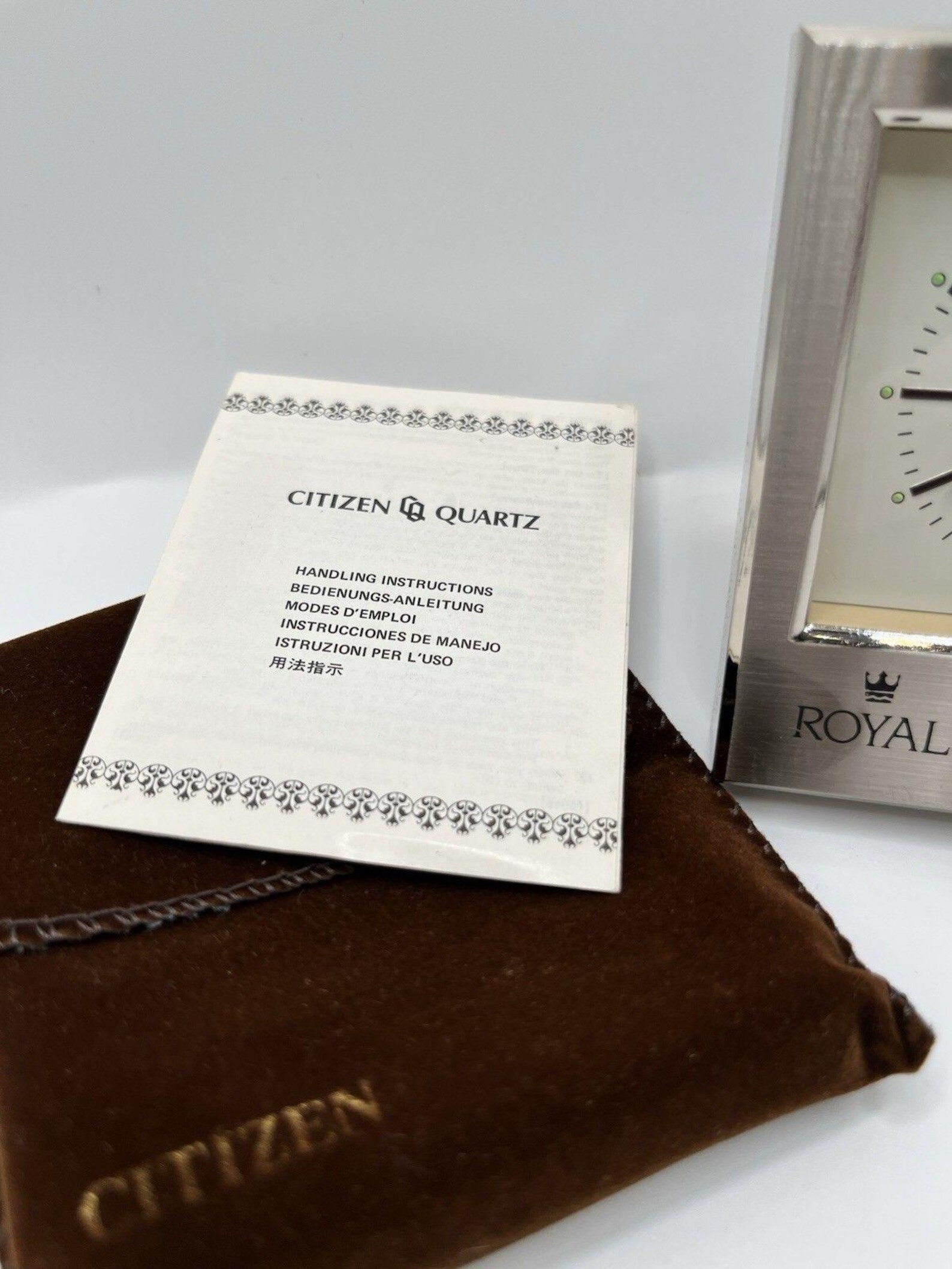 CITIZEN Travel Alarm Clock Vintage Royal Cruise Line Quartz Working IOB ...