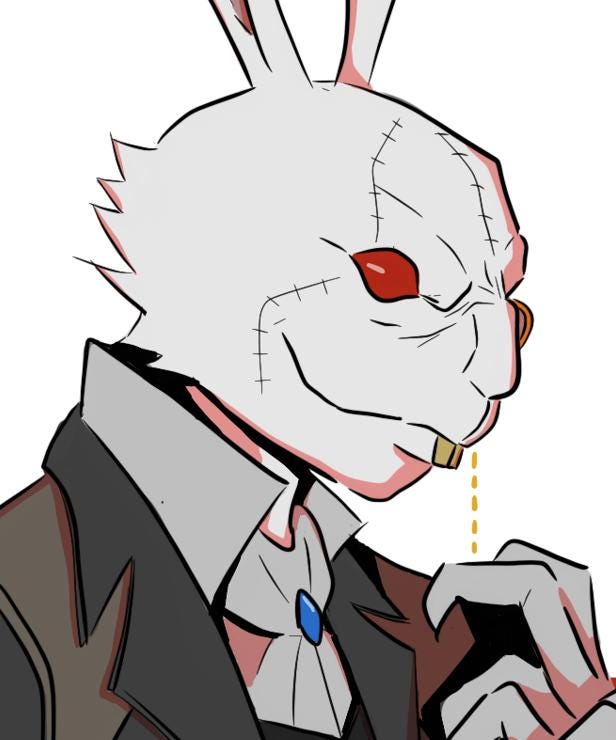 White Rabbit Devil May Cry Printable Art - Etsy