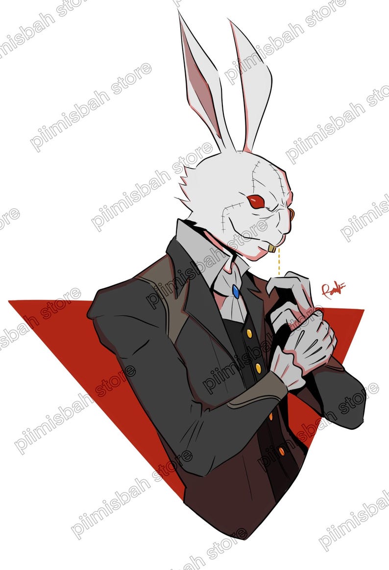 White Rabbit Devil May Cry Printable Art - Etsy
