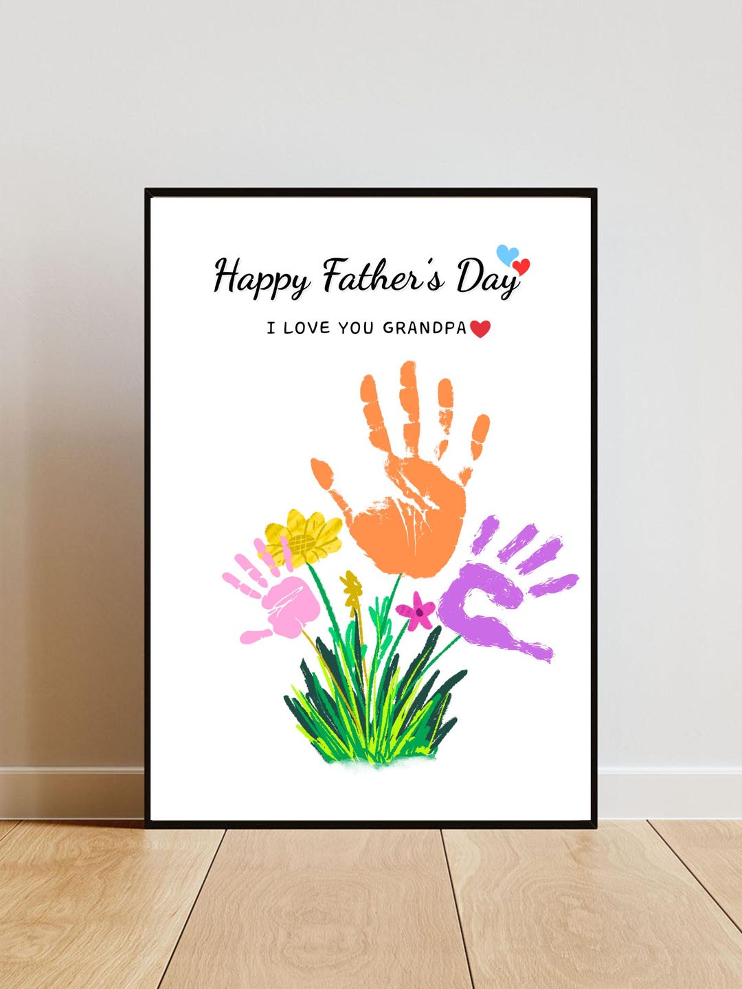 Father's Day Handprint Craft Template, A4/8x10/letter Printable, Daddy ...