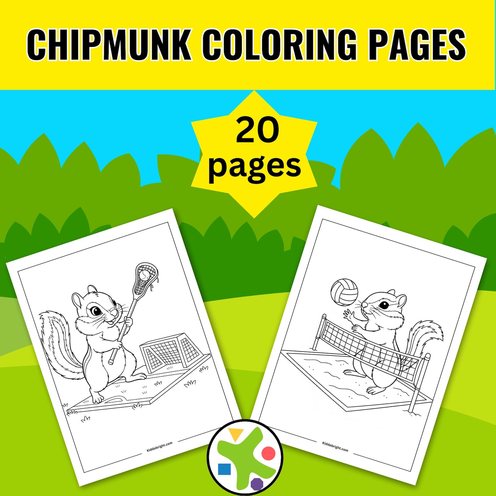 Chipmunk Coloring Pages for Kids – 20 Cute Unique Printable Forest ...