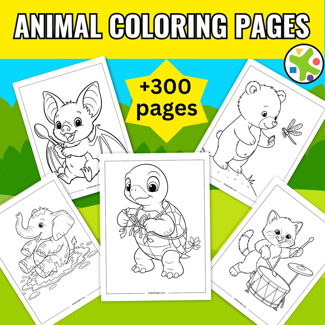 Massive Animal Coloring Pages Bundle for Kids – 500+ Fun Printable ...