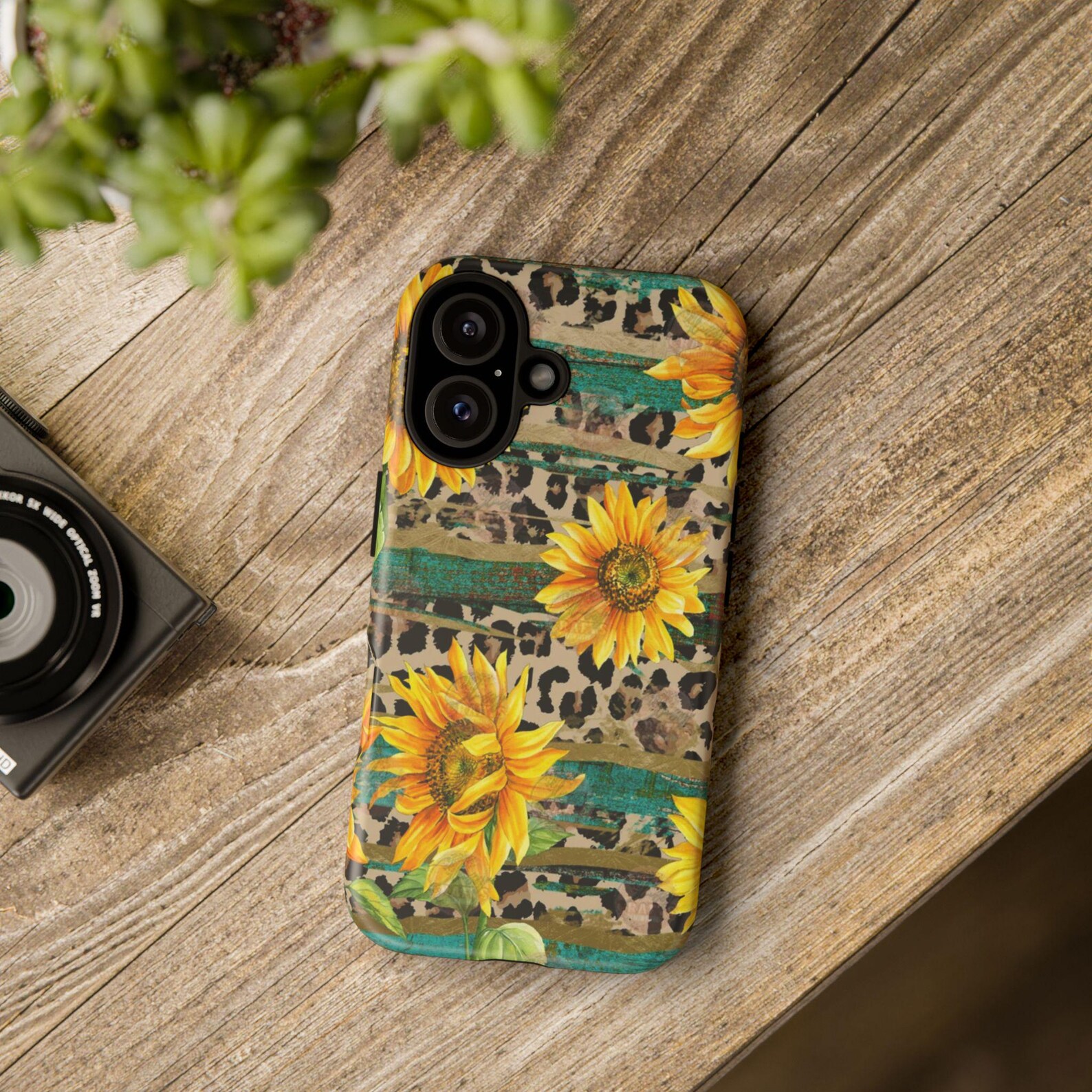 Vibrant Floral Phone Case, Sunflower Cute iPhone Cover, Tough Cases for ...