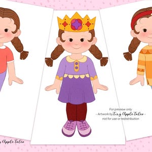 Paper Doll Dress up Printable | Printable Doll With Clothes | Preschool ...