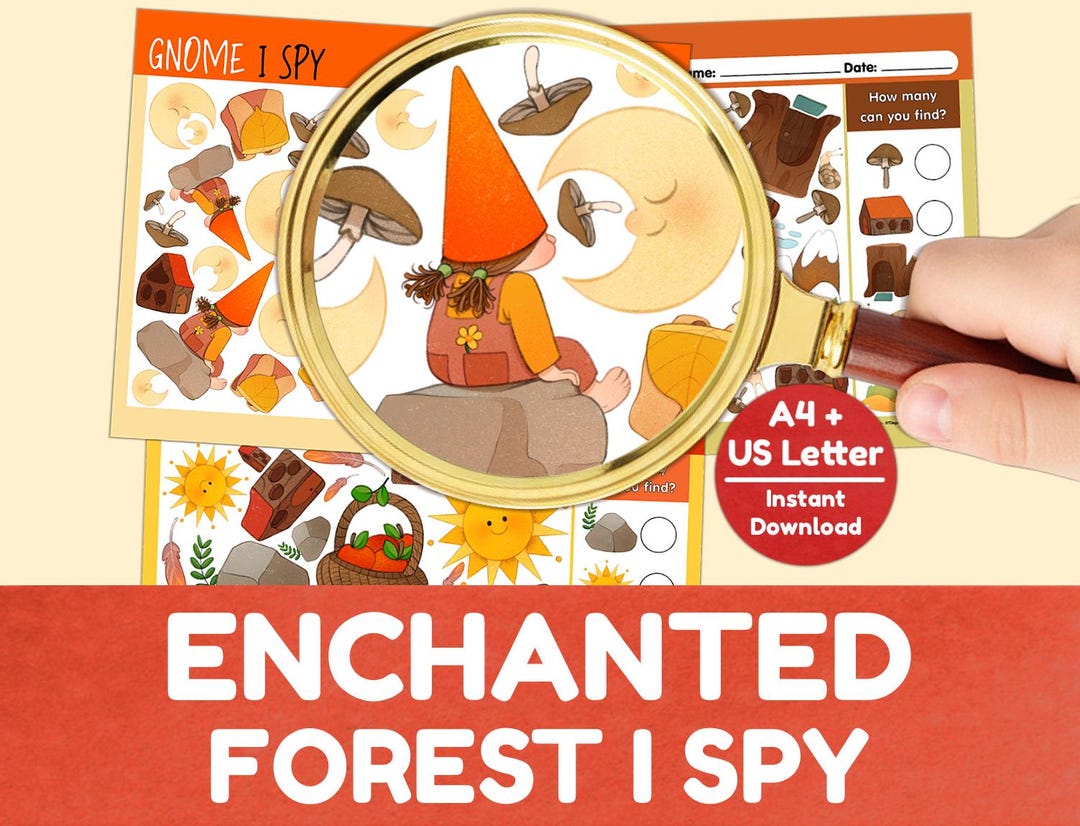 Woodland Gnomes I Spy Printable | Fairy Tale Activities for Preschool ...