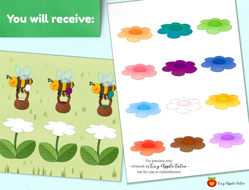 Color Matching Game | Printable Color Sorting Activity | Preschool ...