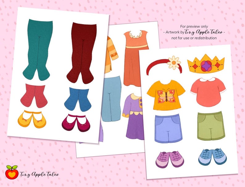 Paper Doll Dress up Printable | Printable Doll With Clothes | Preschool ...