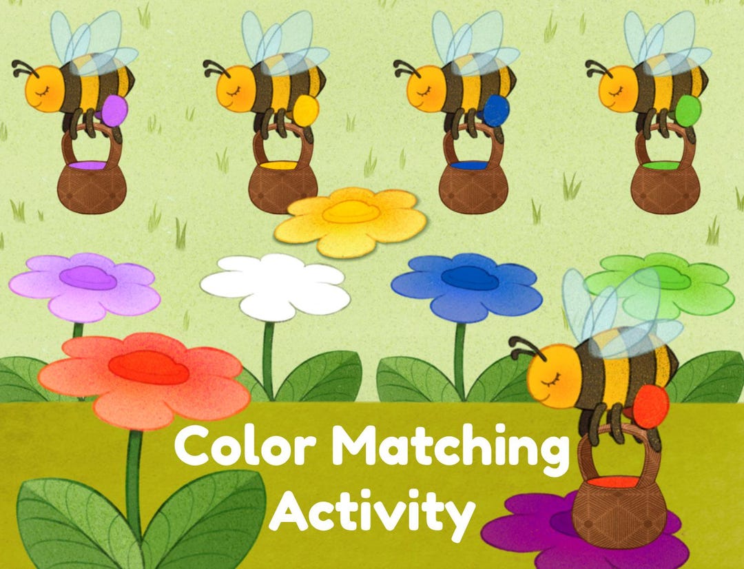 Color Matching Game | Printable Color Sorting Activity | Preschool ...