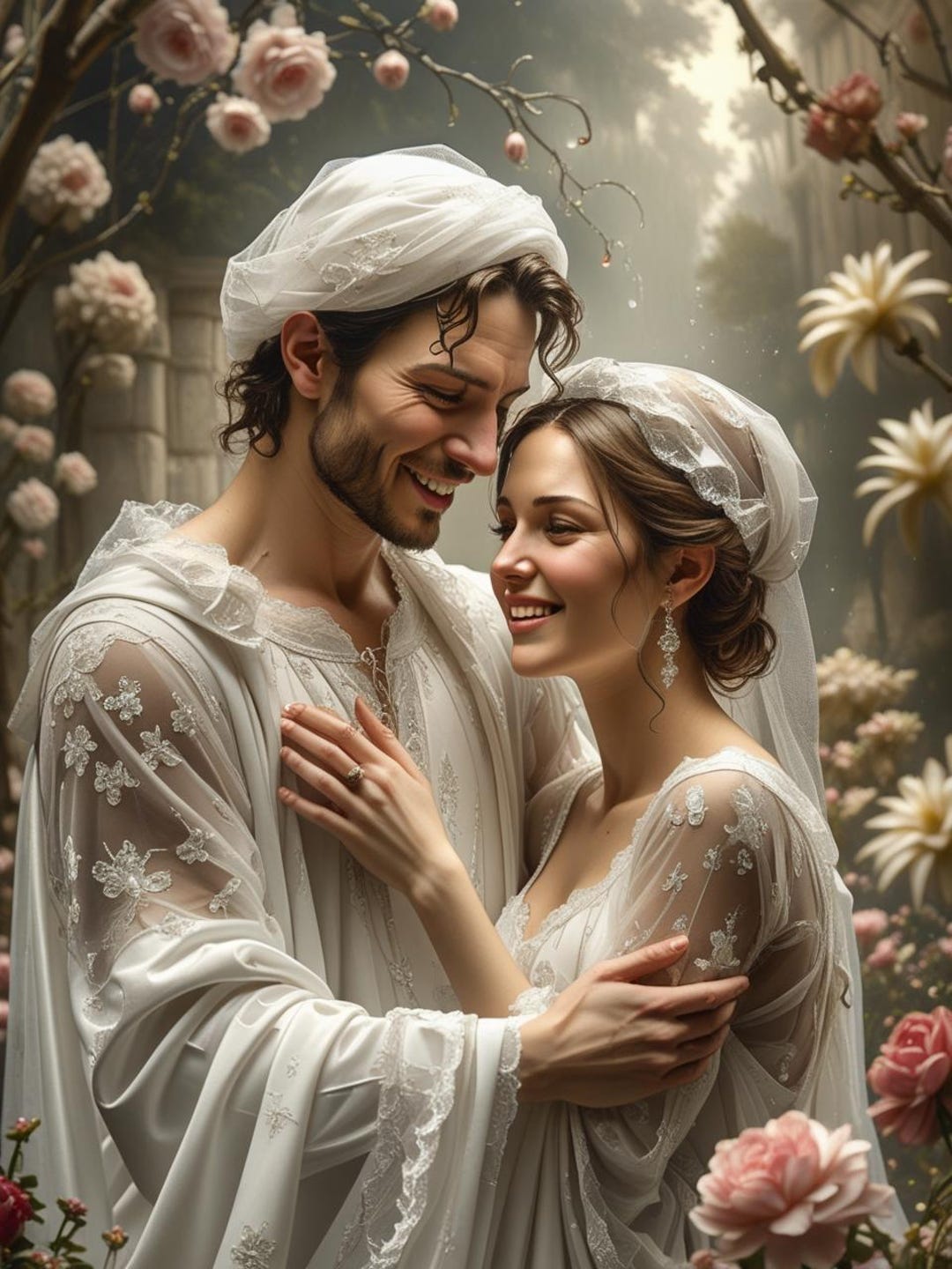 Romantic Fantasy Art Poster – Modern Reimagining of 14th-century ...
