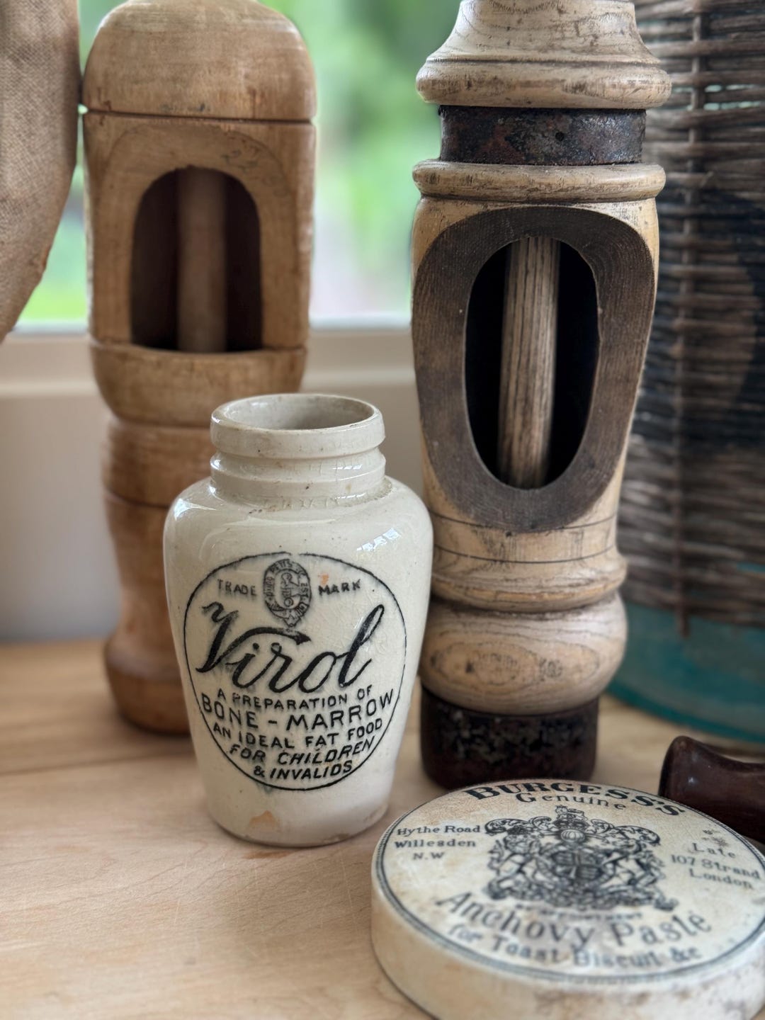 Antique Virol Bone Marrow Ironstone Jar Antique Ironstone Advertisement ...
