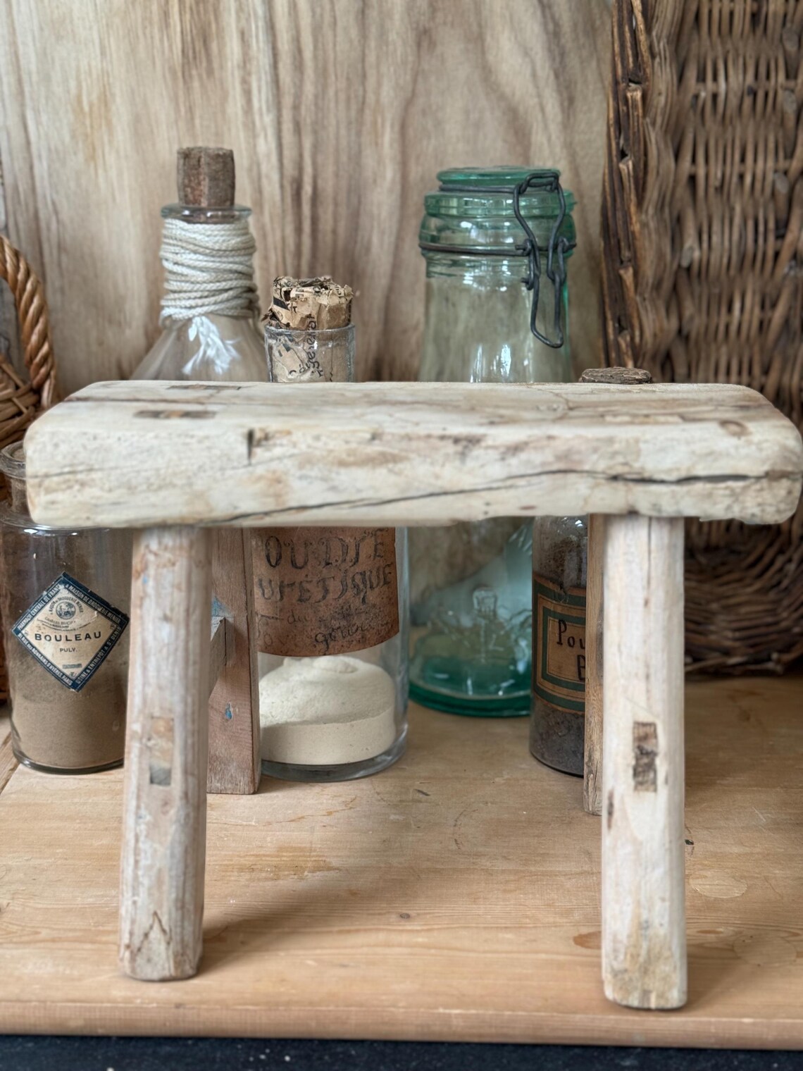 Vintage Wood Rustic Riser Wood Riser Rustic Wood Decor Primitives ...
