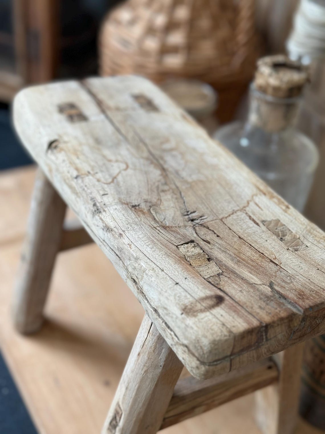 Vintage Wood Rustic Riser Wood Riser Rustic Wood Decor Primitives ...