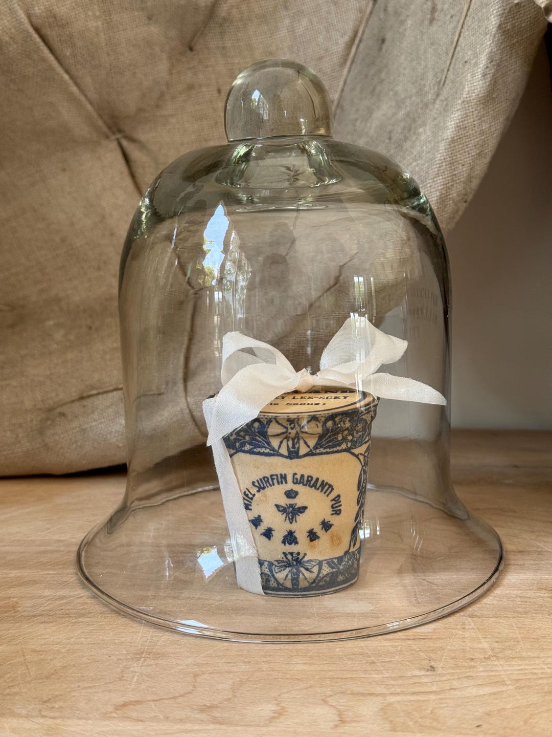 Vintage Glass Bell Shaped Cloche Vintage Glass Cloche Glass Cloche ...