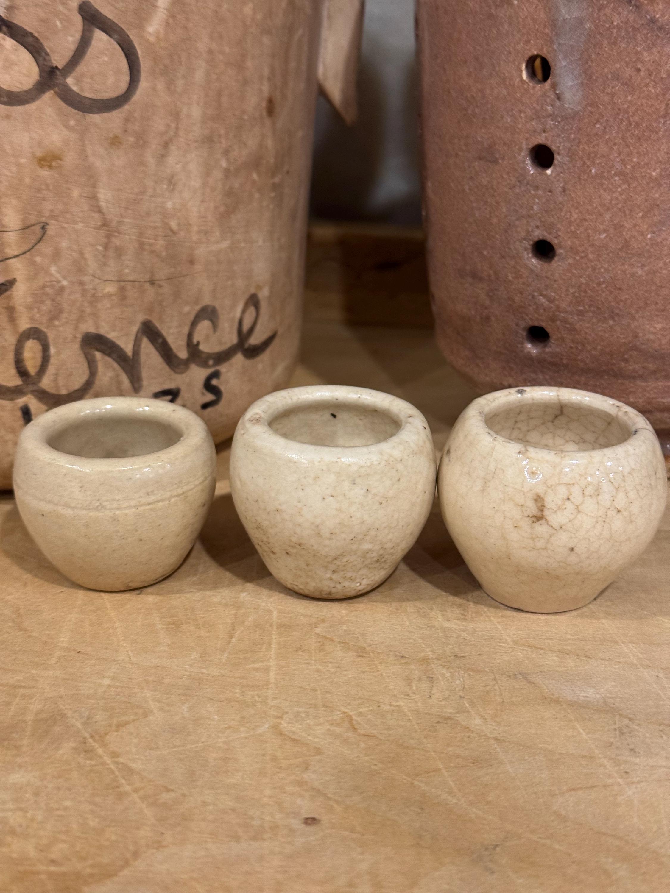 Vintage French Escargot Pots Vintage Escargot Pots Glazed French ...
