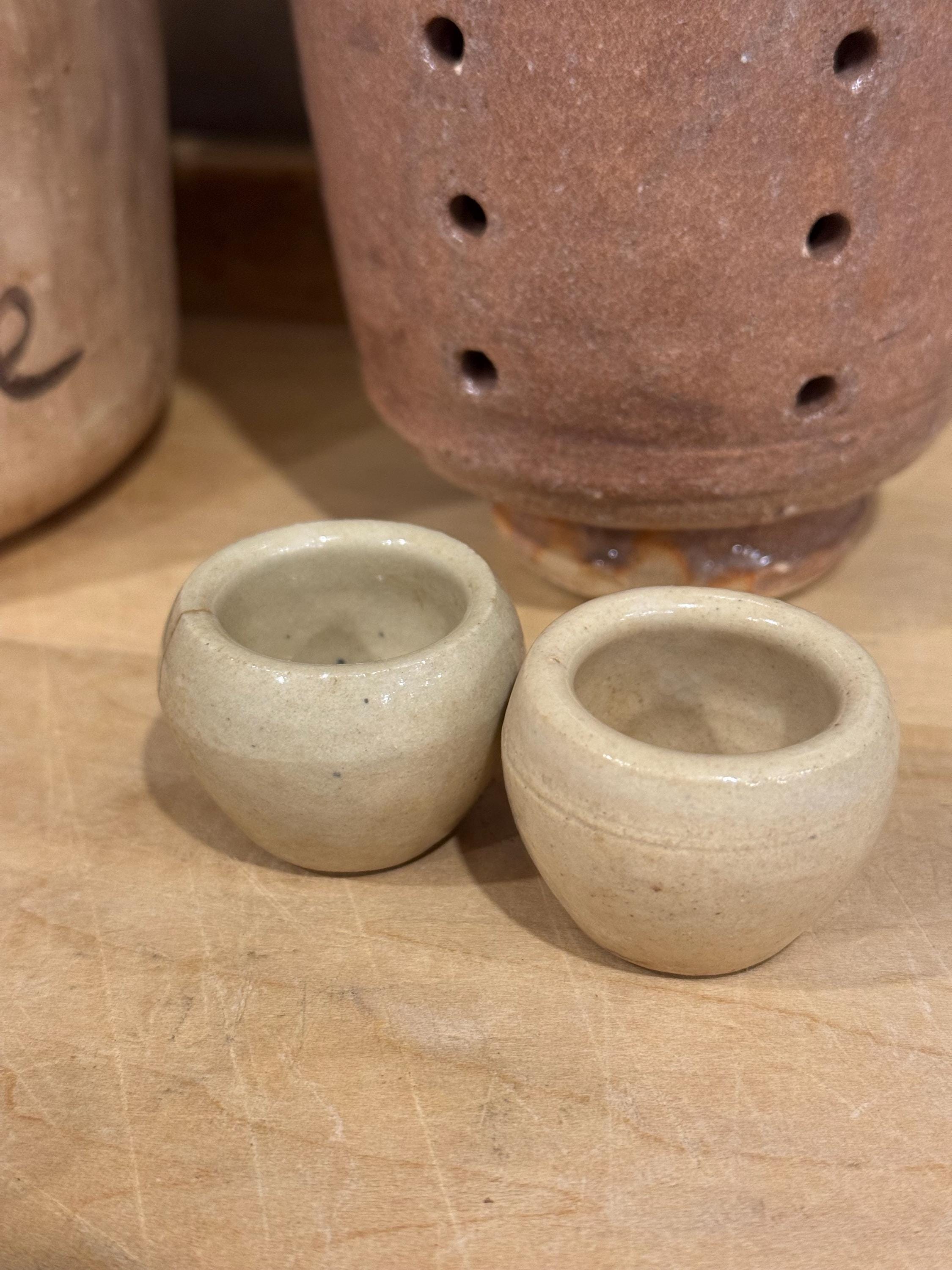 Vintage French Escargot Pots Vintage Escargot Pots Glazed French ...