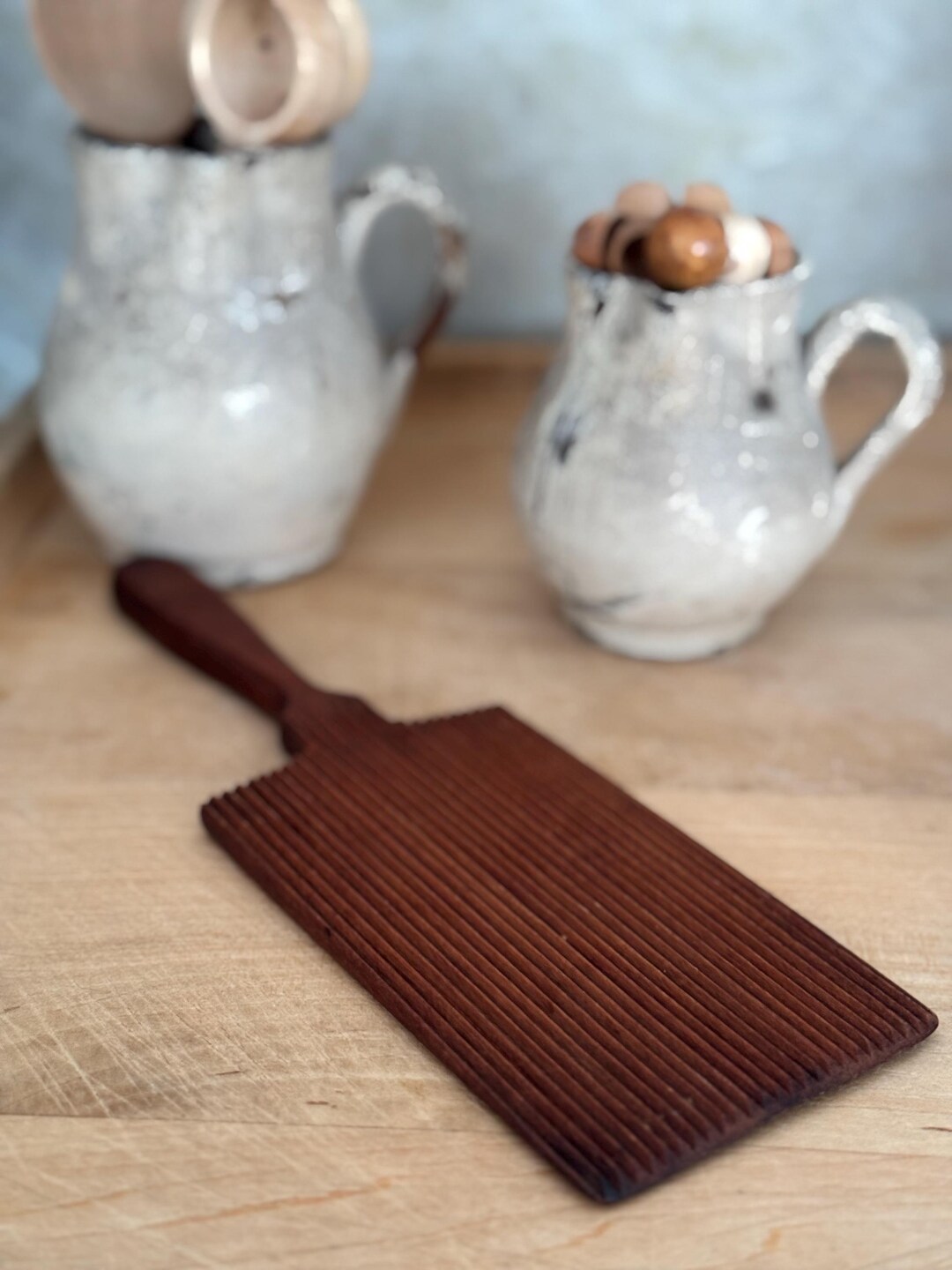 Primitive Wooden Butter Paddle Primitve Kitchenware Vintage Wooden ...