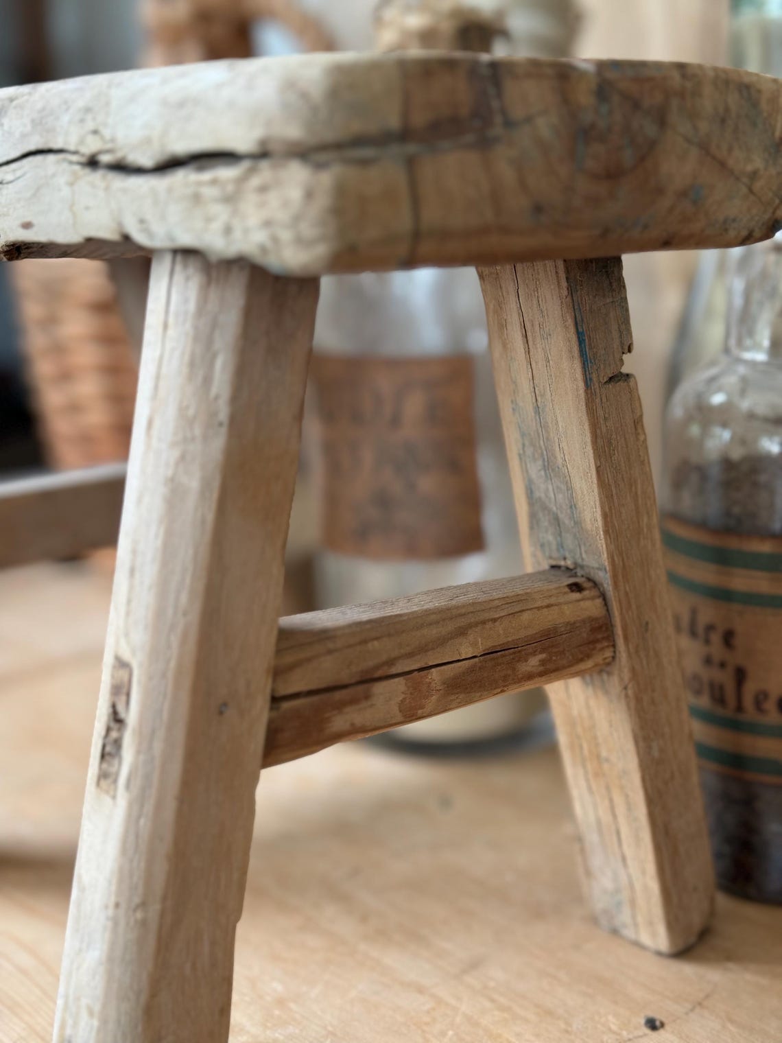 Vintage Wood Rustic Riser Wood Riser Rustic Wood Decor Primitives ...