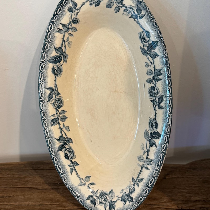 Vintage Terre De Fer Plate - Etsy