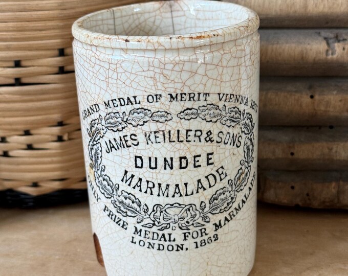 James Keiller & Sons Antique Dundee Marmalade Pot English Vintage ...