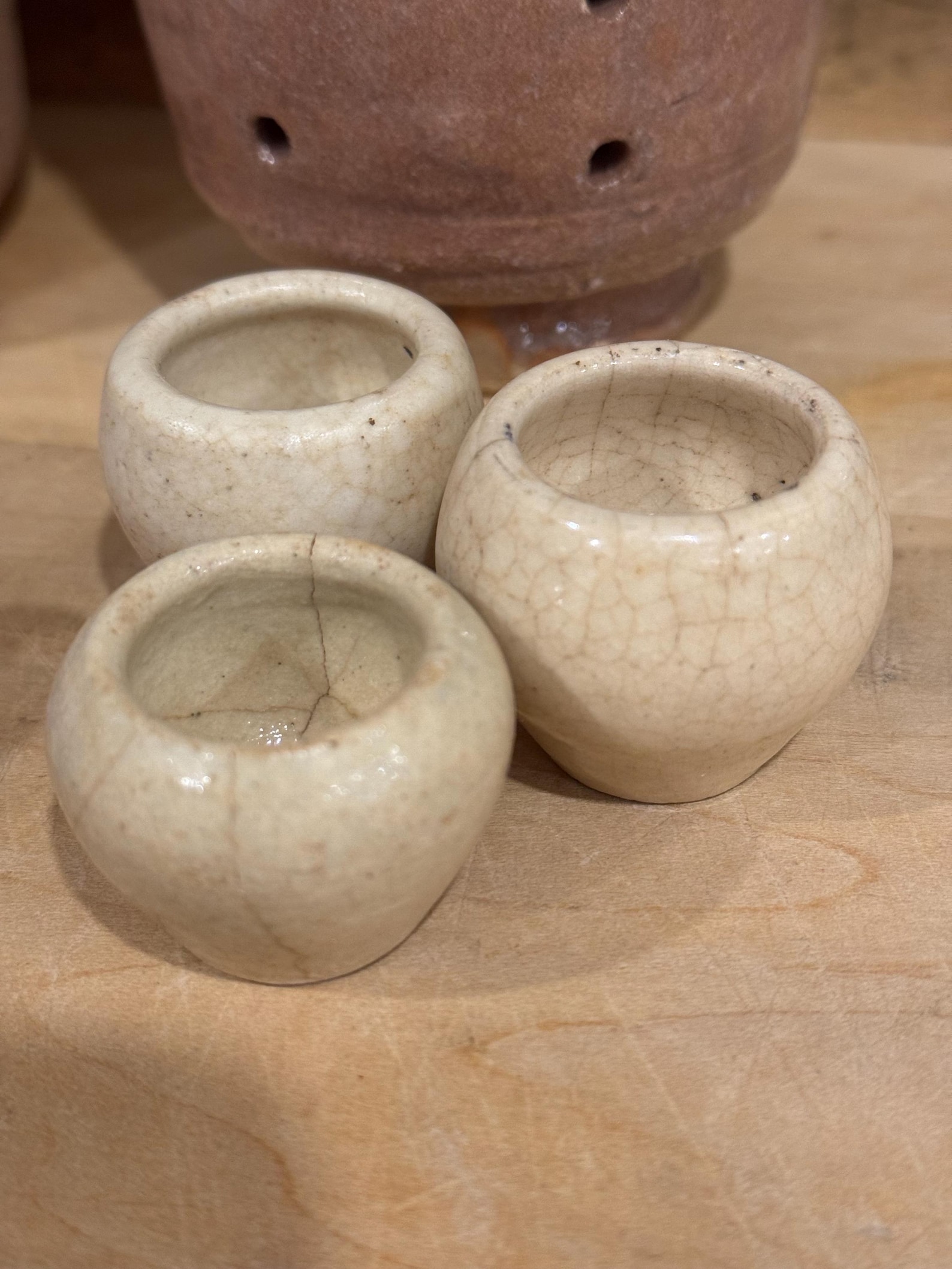 Vintage French Escargot Pots Vintage Escargot Pots Glazed French ...