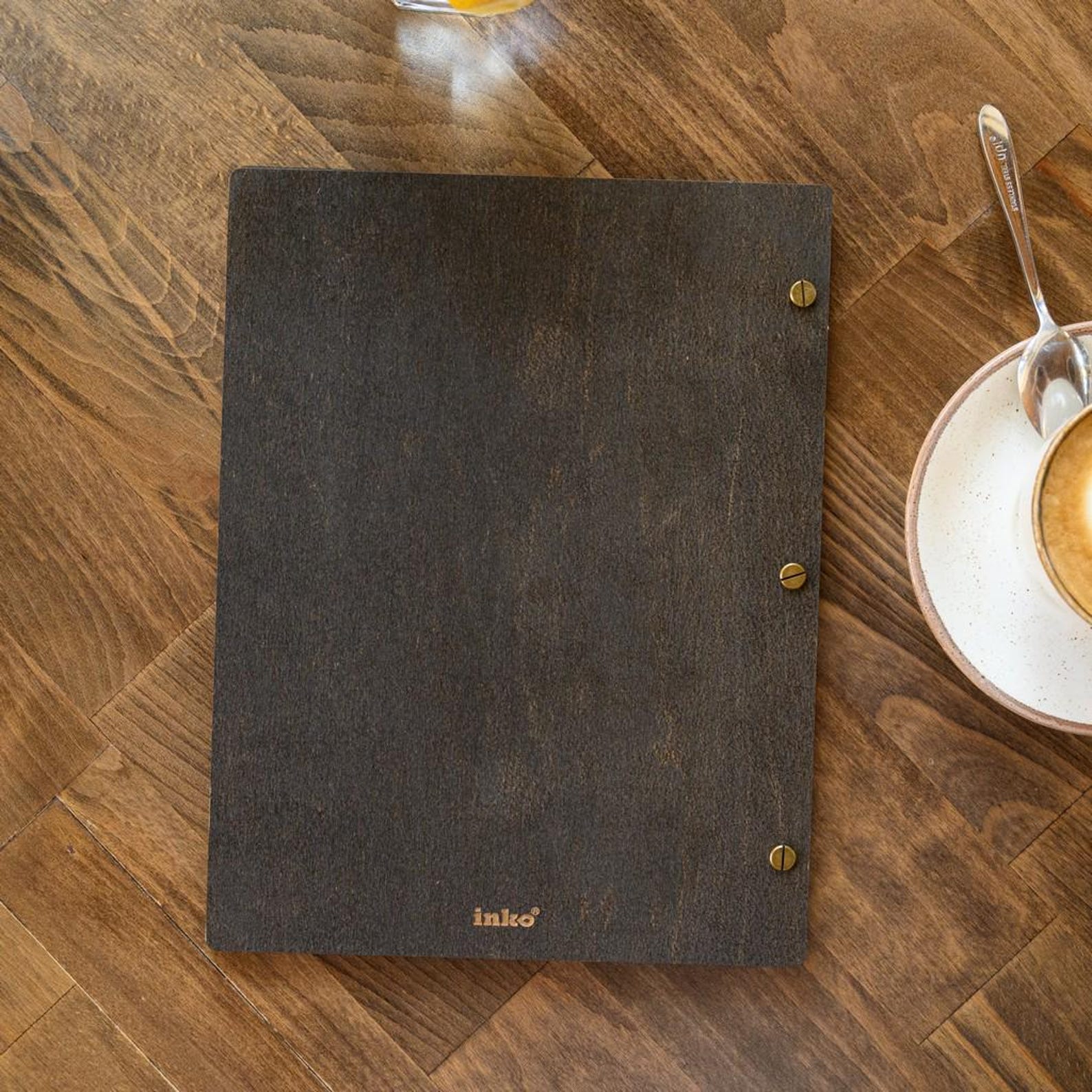 Restaurant Menu Cover for Changeable Sheets in Wenge Color, Suitable ...