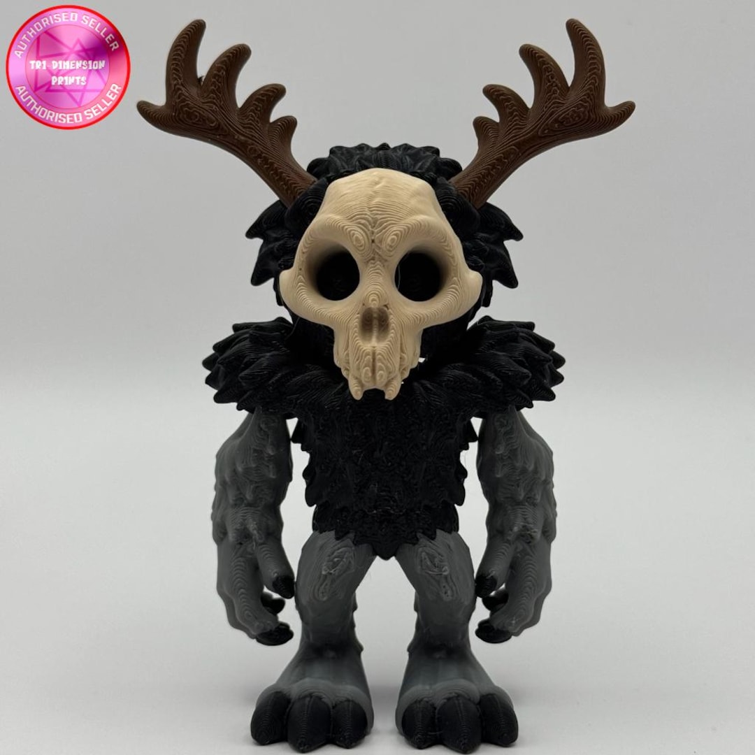 Wendigo Flexi Figurine | Articulated Horror Desk Toy | 3D Printed ...